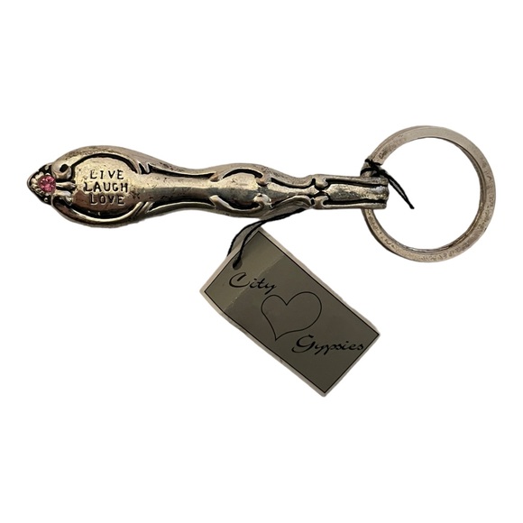 Giftcraft | Accessories | Live Laugh Love Keychain Silvertone Metal ...